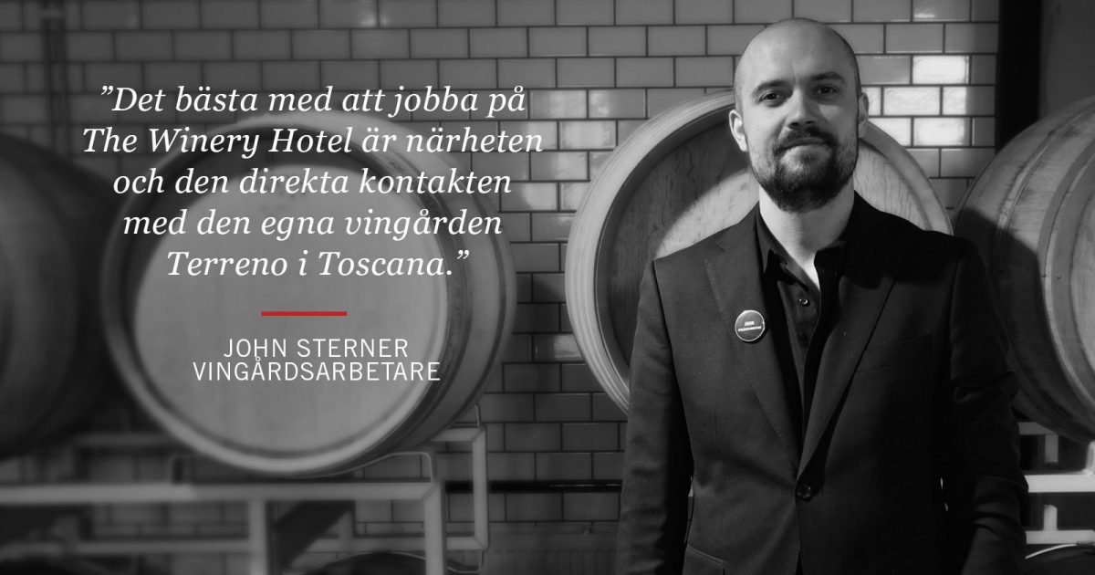 Hallå där John Sterner | The Winery Hotel